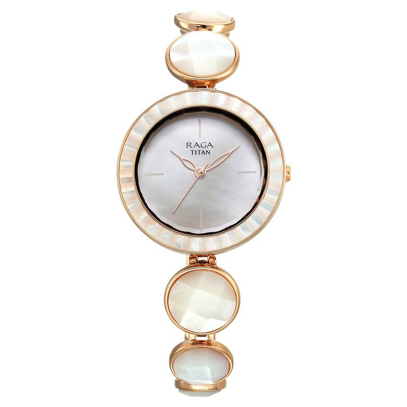 Buy Online Titan Raga Power Pearls Quartz Analog Mother Of Pearl Dial