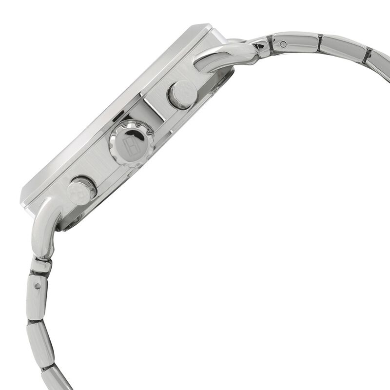 Buy Online Tommy Hilfiger Quartz Multifunction Black Dial Stainless ...