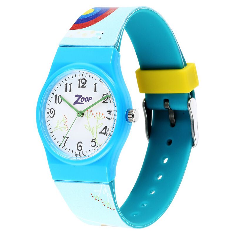 Buy Online Zoop By Titan Quartz Analog White Dial Plastic Strap Watch ...