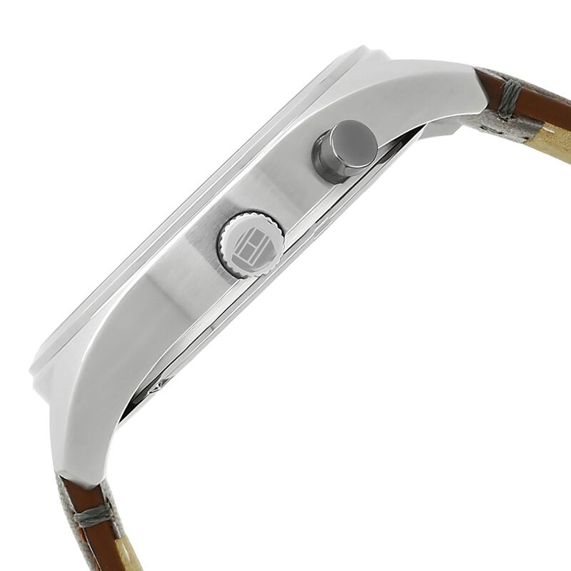 Buy Online Tommy Hilfiger Quartz Analog White Dial Leather Strap Watch ...