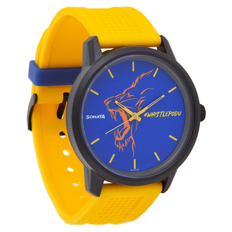 Buy Online Sonata CSK Quartz Analog Blue Dial TPU Strap Unisex Watch ...