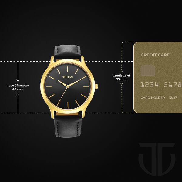 Buy Online Titan Karishma Radiance Black Dial Analog Leather Strap ...