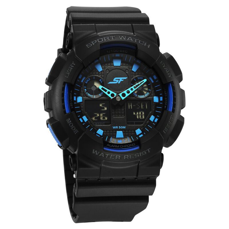 Buy Online SF Vigour Quartz Digital Analog Digital Black Dial With ...