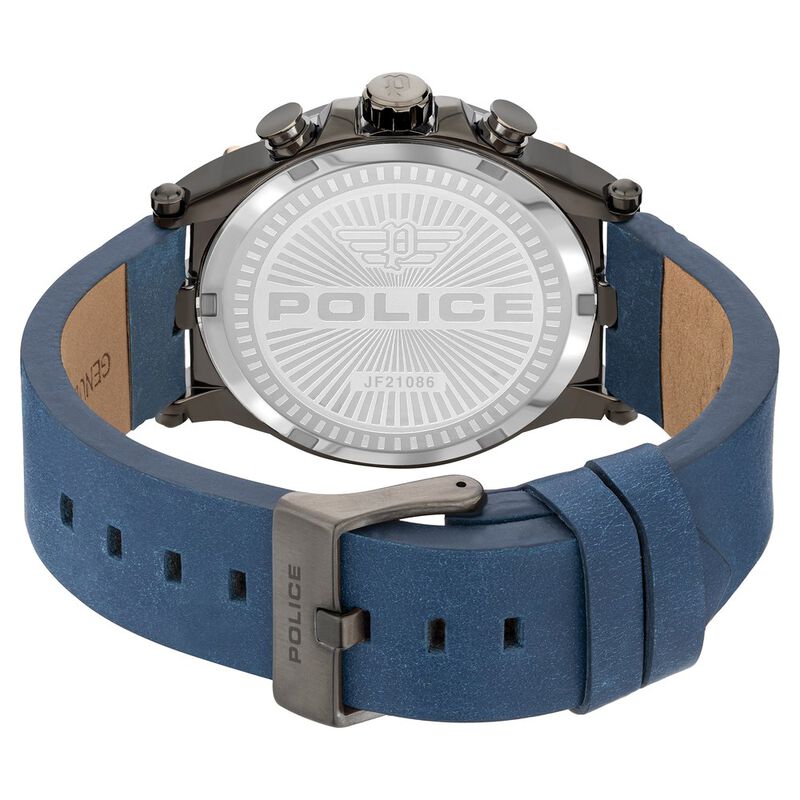 Buy Online Police Quartz Multifunction Grey Dial Leather Strap Watch ...