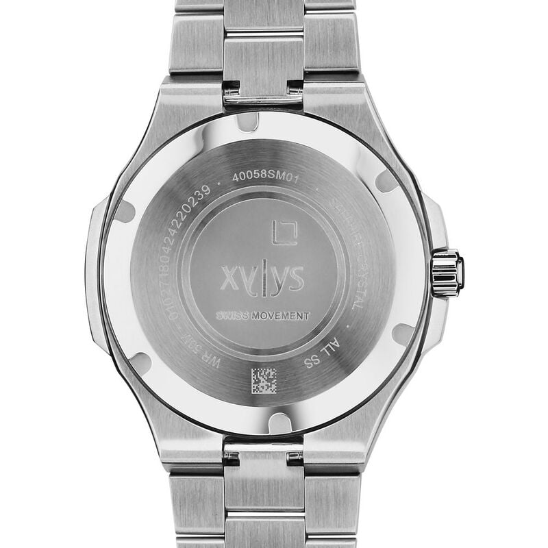 Buy Online Xylys Quartz Analog with Date Blue Dial Silver Stainless ...