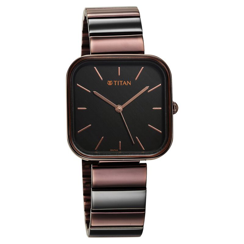 Buy Online Titan Purple Stackables Quartz Analog Black Dial Stainless ...