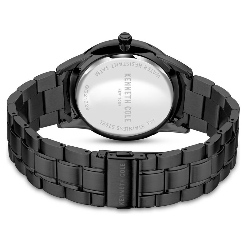 Buy Online Kenneth Cole Black Dial Stainless Steel Strap Watch For Men ...