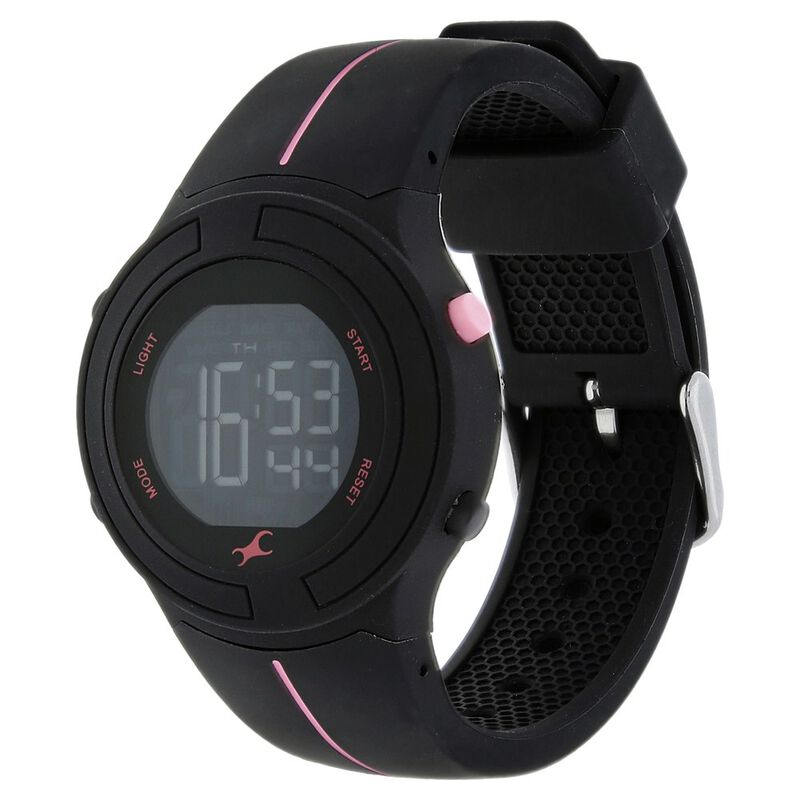 Buy Online Fastrack Digital Grey Dial Plastic Strap Watch for Girls ...