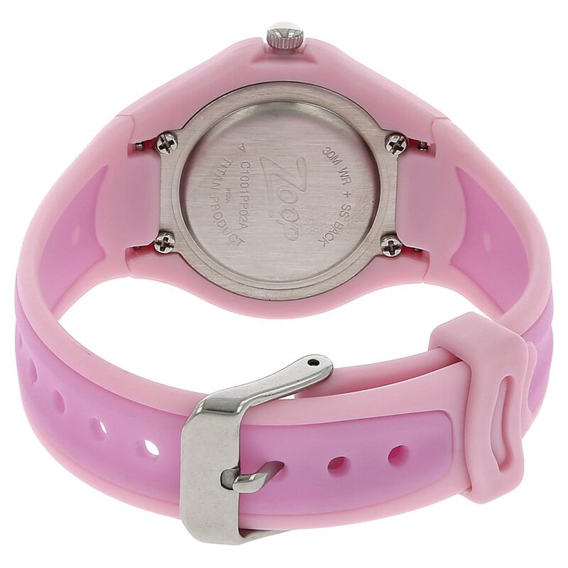 Buy Online Zoop By Titan Quartz Analog Pink Dial Plastic Strap Watch ...