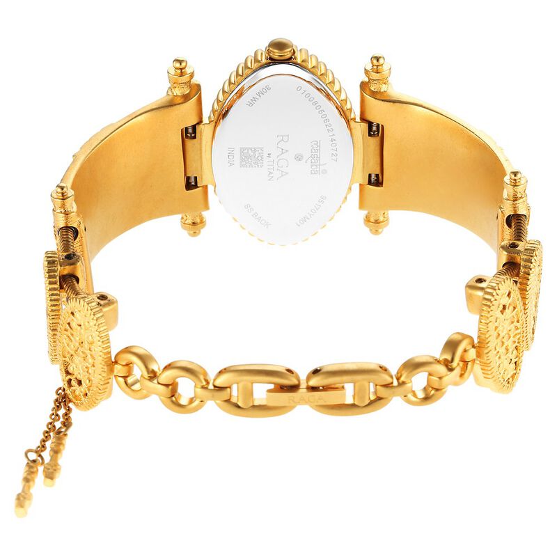 Buy Online Titan Raga X Masaba Green Dial Women Watch With Metal Strap ...