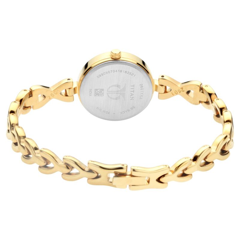 Buy Online Titan Quartz Analog with Day and Date Champagne Dial Metal ...