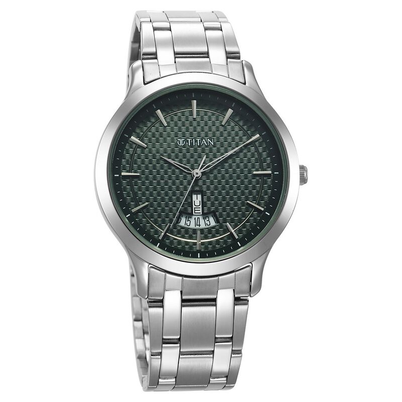 Buy Online Titan Karishma Quartz Analog Green Dial Stainless Steel ...