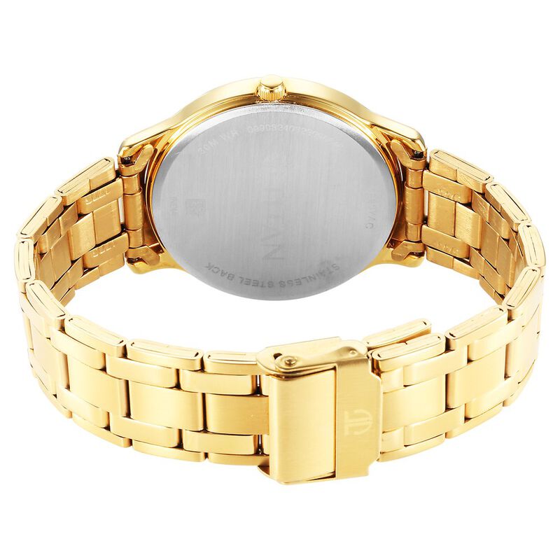 Buy Online Titan Karishma Quartz Analog Champagne Dial Stainless Steel ...