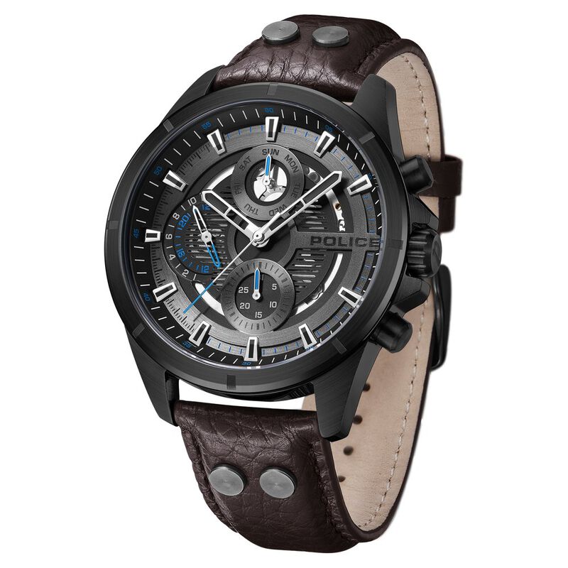 Buy Online Police Black Dial Quartz Multifunction Watch for Men ...