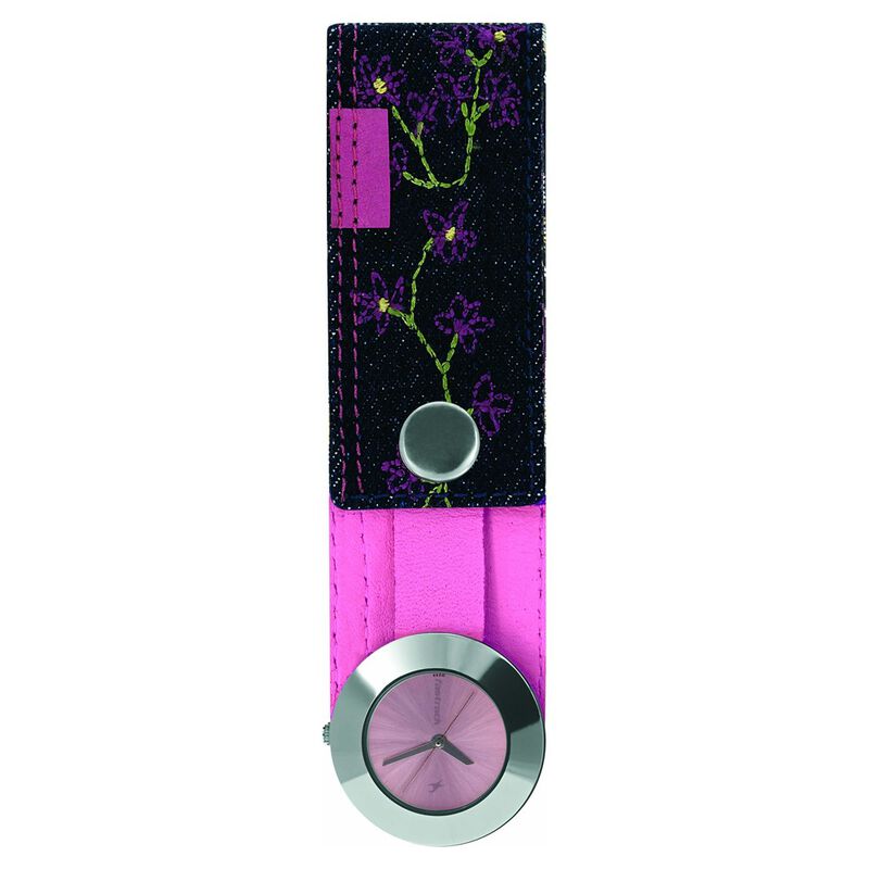 Buy Online Fastrack Quartz Analog Pink Dial Fabric Strap Watch for ...