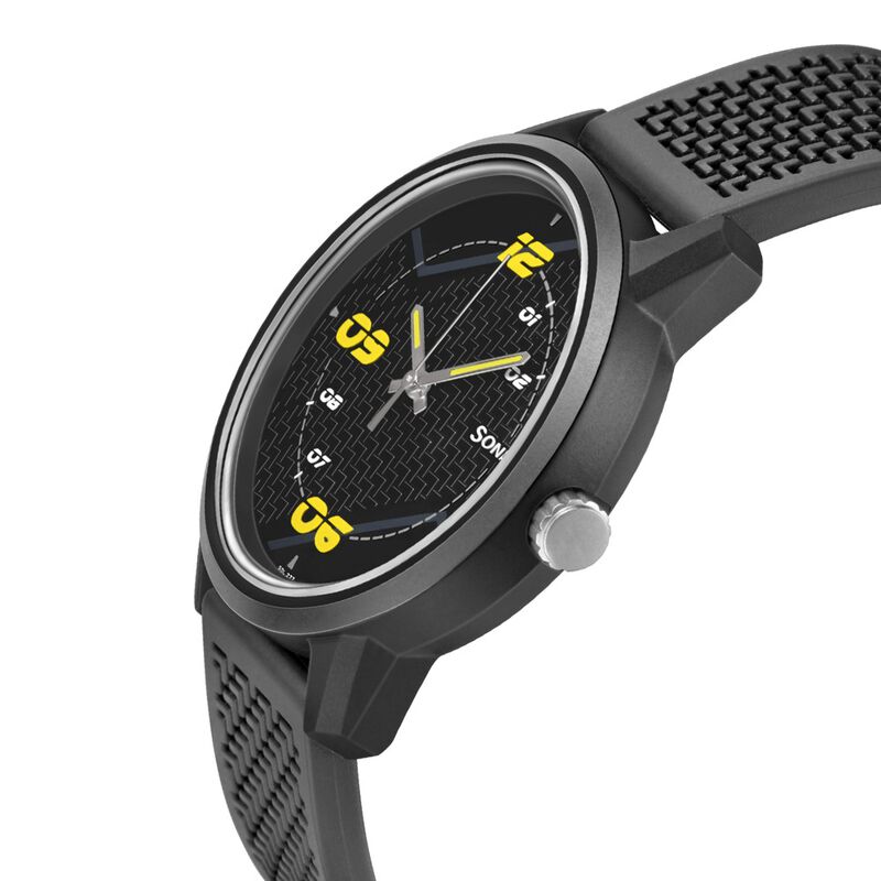 Buy Online Sonata Quartz Analog PU Strap Watch for Men - np77085pp13w ...