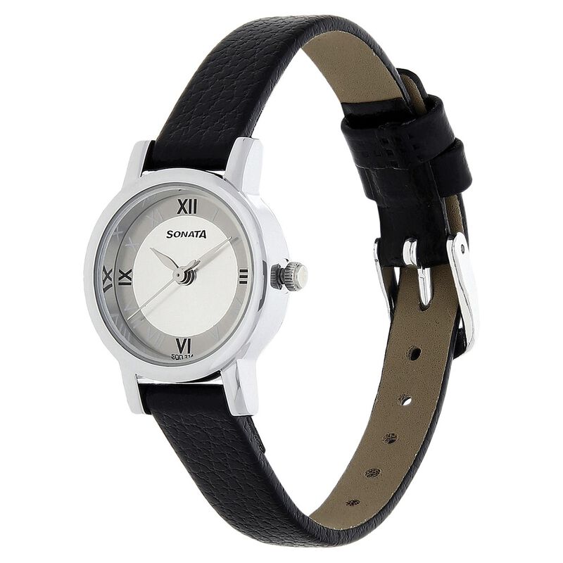 Buy Online Sonata Quartz Analog Silver Dial Strap Watch for Women ...