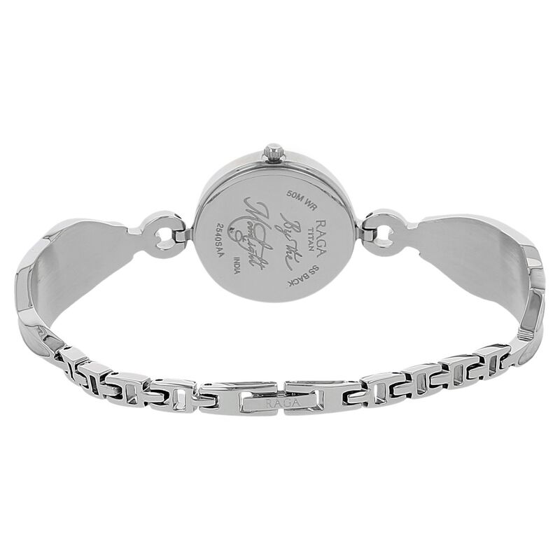 Buy Online Titan Raga Moonlight Mother of Pearl Dial Analog Metal Strap ...