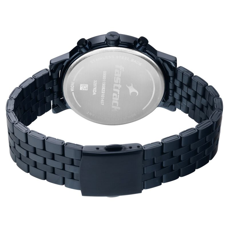 Buy Online Fastrack Tick Tock Quartz Analog Black dial Metal Strap ...