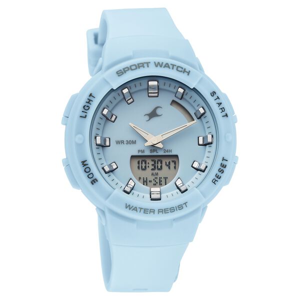 Buy Online Fastrack StreetStyle Quartz Analog Blue Dial Blue Plastic ...