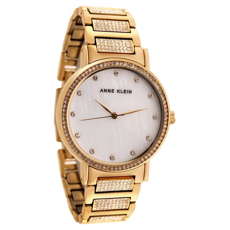 Buy Online Anne Klein Quartz Analog Mother of Pearl Dial Metal Strap ...