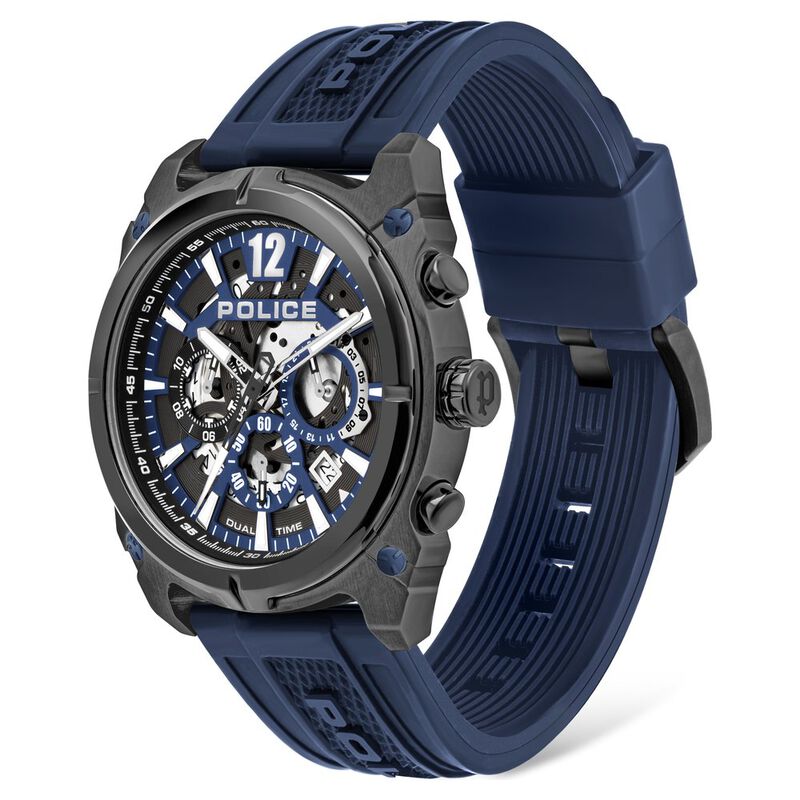 Buy Online Police Quartz Analog Gun Dial Silicone Strap Watch for Men ...