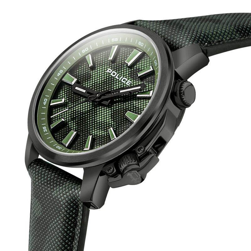 Buy Online Police Green Dial Green Strap Digital Watch for Men ...