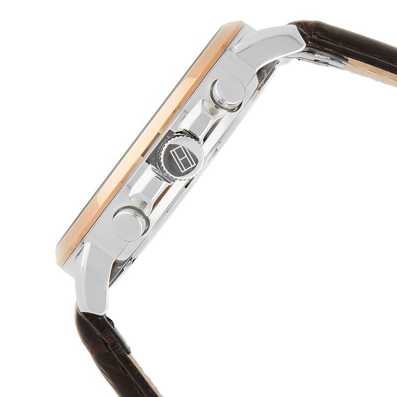 Buy Online Tommy Hilfiger Quartz Multifunction Blue Dial Leather Strap ...