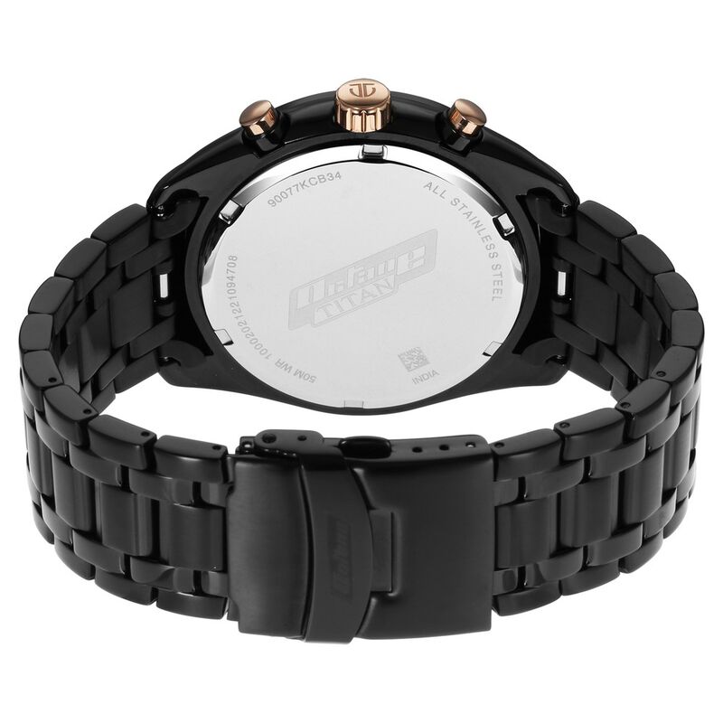 Buy Online Octane Black Dial Chronograph Watch for Men - ns90077km04 ...