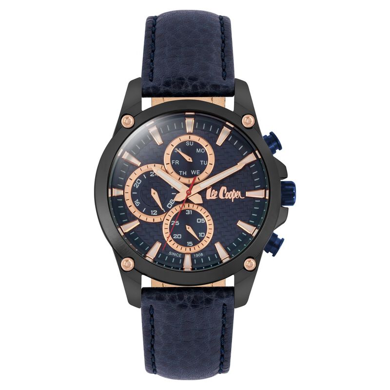 Buy Online Lee Cooper Quartz Multifunction Blue Dial Watch for Men - nclc6743699 | Titan