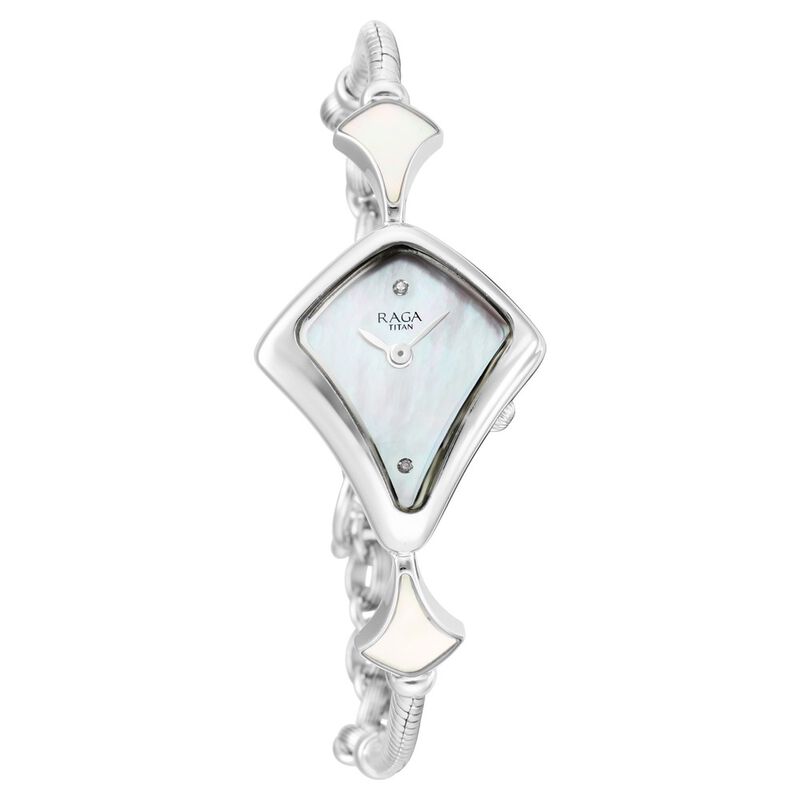 Buy Online Titan Raga Silver Mother Of Pearl Dial Analog Sterling ...
