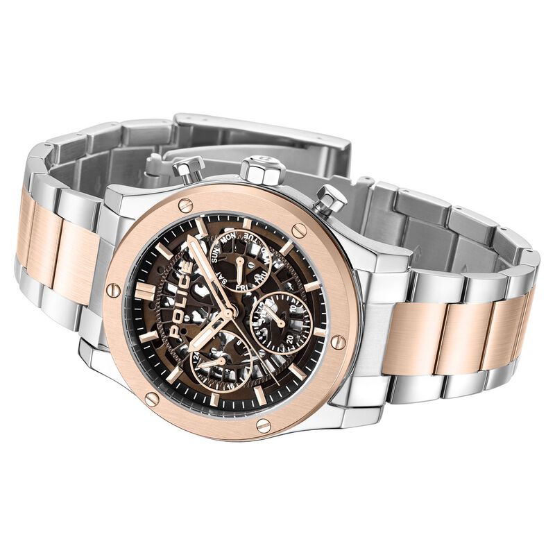 Buy Online Police Brown Dial Quartz Multifunction Watch for Men ...