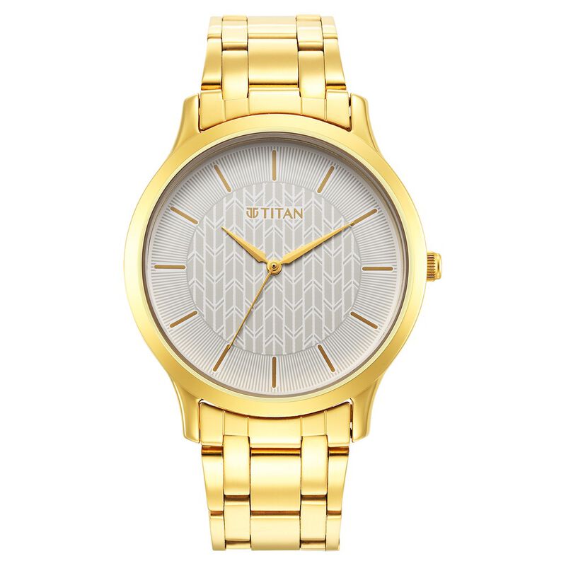Buy Online Titan Karishma Radiance White Dial Analog Stainless Steel ...