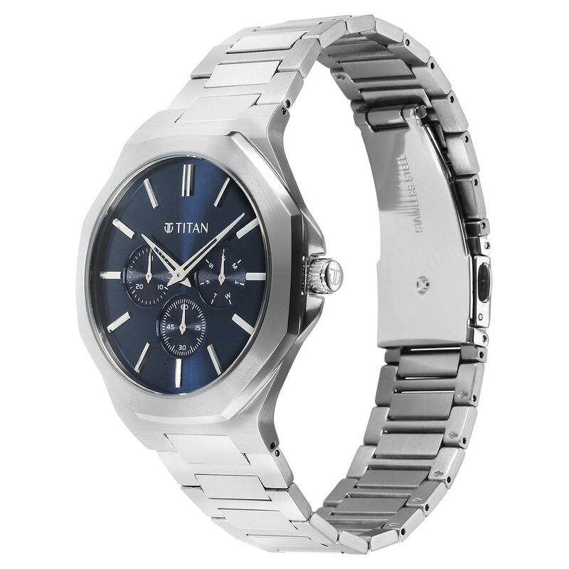 Buy Online Titan Classic Slim Multifunction Quartz Multifunction Blue ...