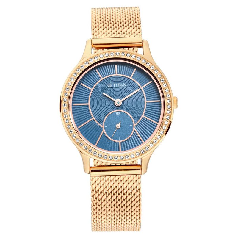 Buy Online Titan Sparkle Quartz Analog Metal Strap Watch for Women ...