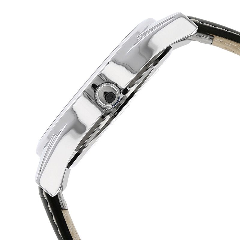 Buy Online Titan Analog with Date Black Dial Leather Strap watch for ...