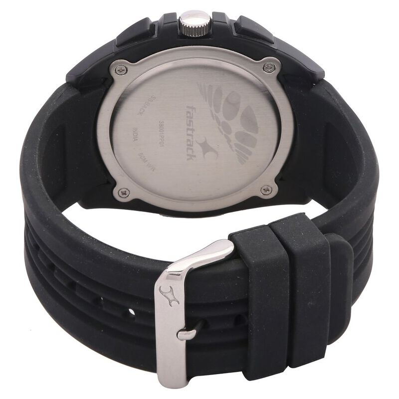 Buy Online Fastrack Quartz Chronograph Silver Dial Plastic Strap Watch ...