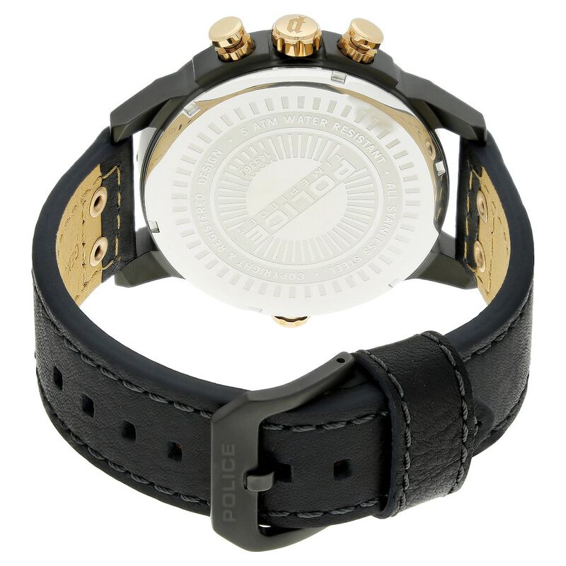 Buy Online Police Quartz Analog Blue Dial Leather Strap Watch for Men ...