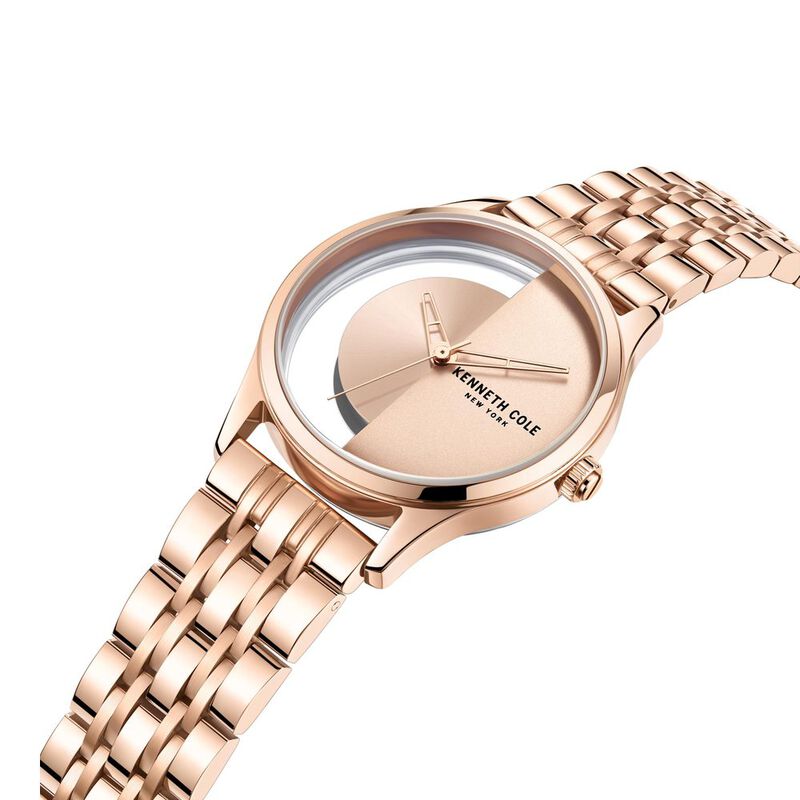 Buy Online Kenneth Cole Quartz Analog Rose Gold Dial Stainless Steel