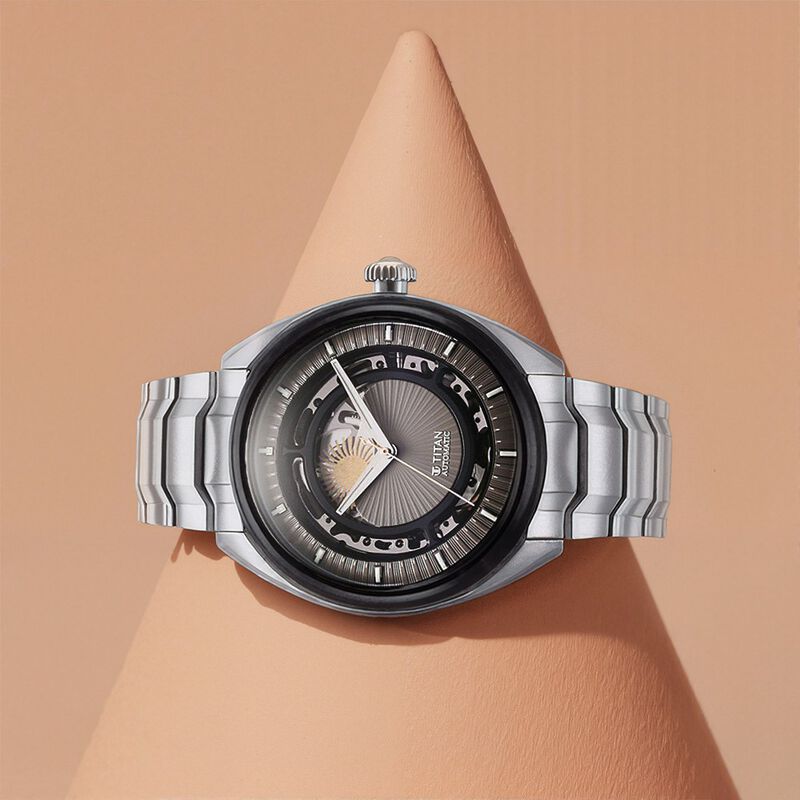 Buy Online Titan Caelum Multilayered Sun-Moon Dial in Plaster Brown ...