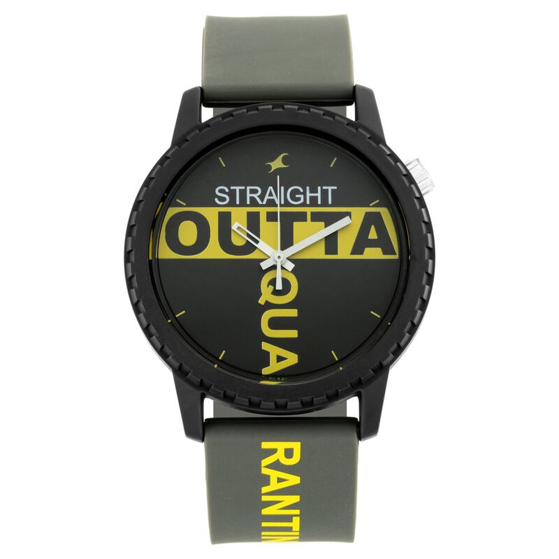 Fastrack Lockdown Quartz Analog Bicolour Dial Silicone Strap Unisex Watch