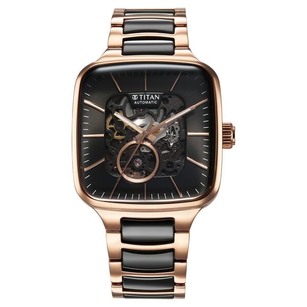 Buy Online Titan Ceramic Fusion Skeleton Automatic Rich Black Dial ...