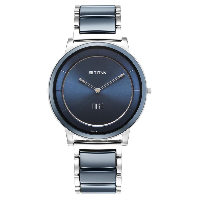 Buy Online Titan Edge Fusion Slim Two-Toned Steel And Ceramic Strap ...