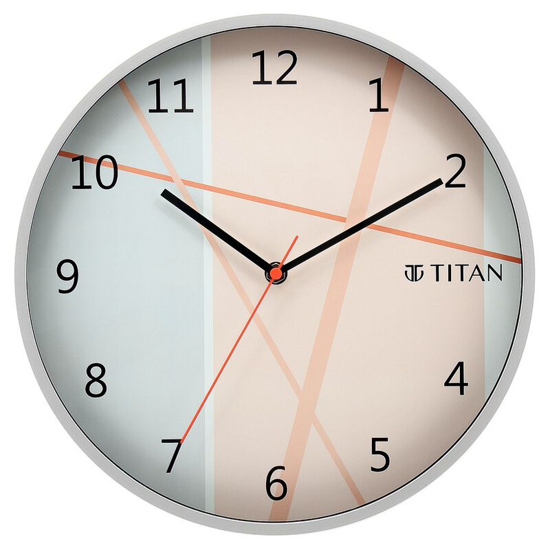 Buy Online Titan Trendy & Modern looking Multi-coloured Dial Wall Clock ...