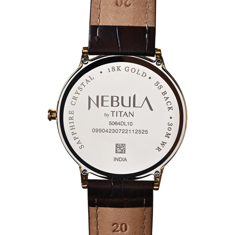 Buy Online Nebula by Titan Quartz Analog with Date White Dial Brown ...