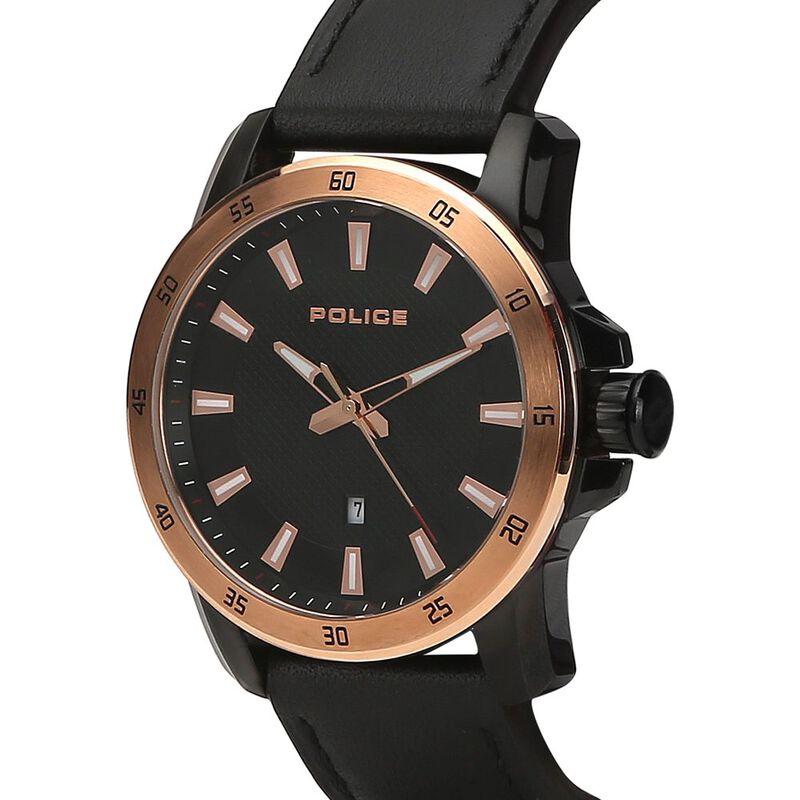 Buy Online Police Analog Black Dial Watch for Men - ndpl15526jsbr02w ...