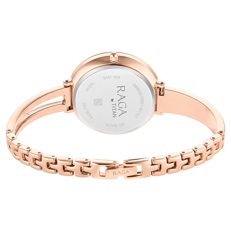 Buy Online Titan Raga Viva Rose Gold Dial Women Watch With Metal Strap ...