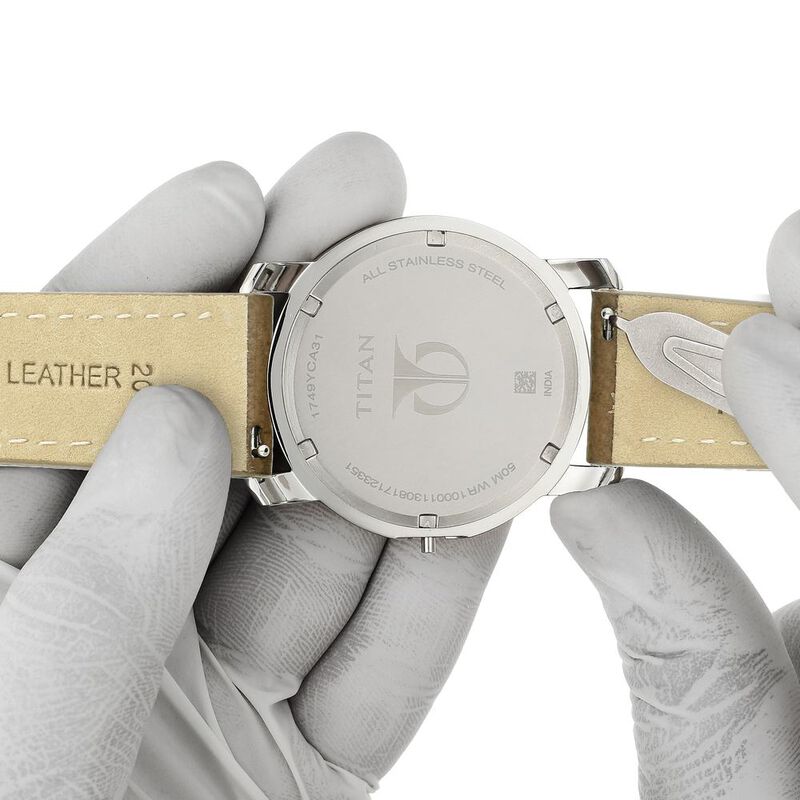 Buy Online 20 mm Brown Genuine Leather Strap for Men - nf105051020sq ...