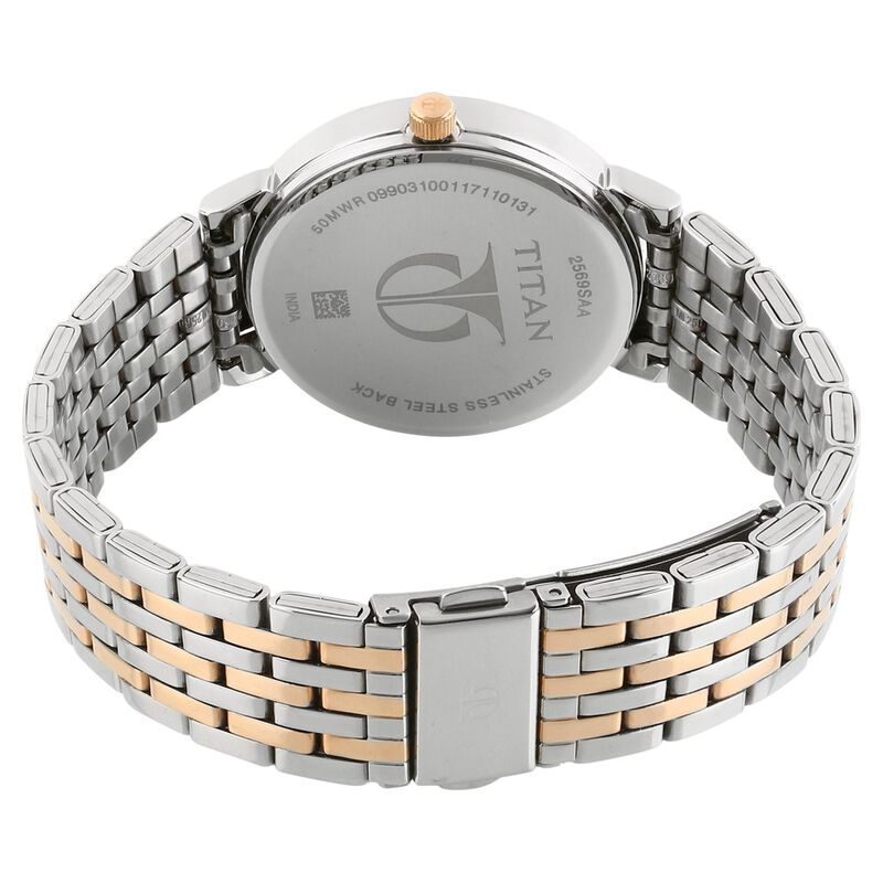 Buy Online Titan Workwear Rose Gold Dial Women Watch With Stainless ...