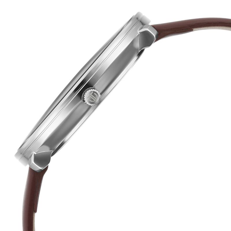 Buy Online Titan Quartz Analog with Date Blue Dial Leather Strap Watch ...